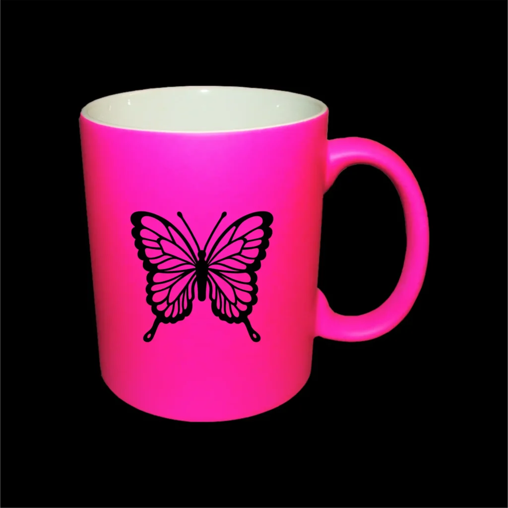 Pillangó bögre - Neon bögre vicces felirattal